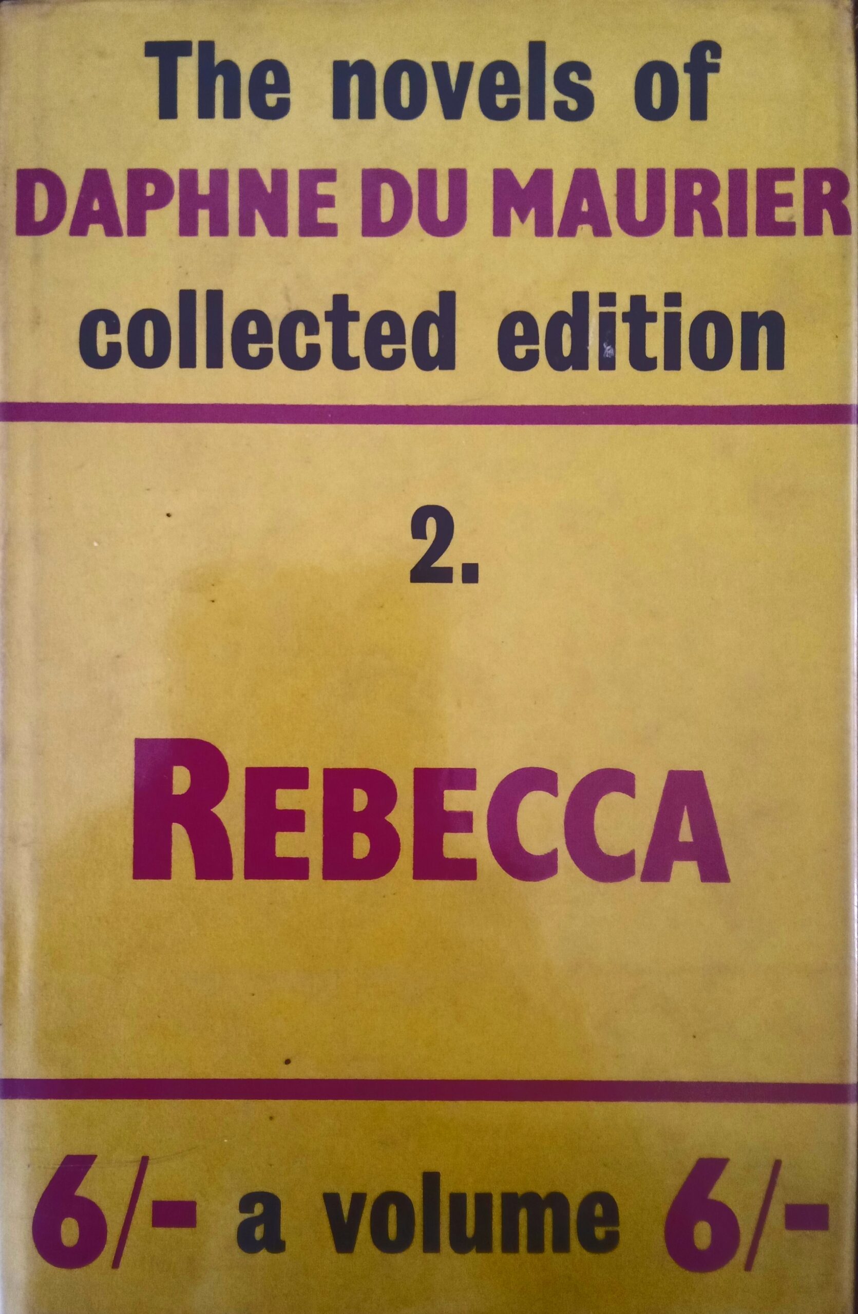 Rebecca, by Daphne Du Maurier - Bakgat Books
