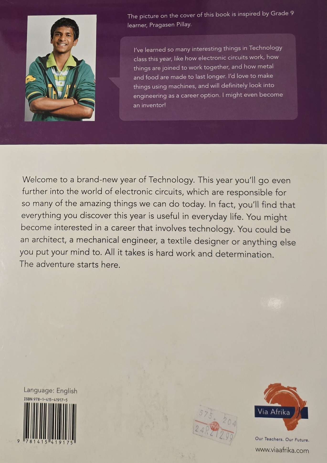 Via Afrika Technology: Grade 9 Learner's Book - R Gildenhuys, C Jacobs ...